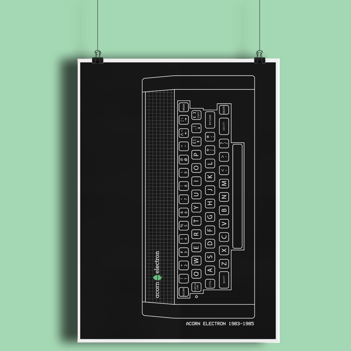 Acorn Electron - Fine Art Print A3 - Apparel of Laughs