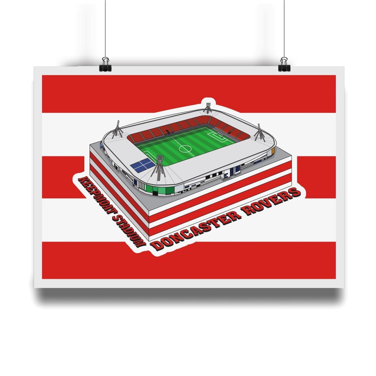 Doncaster Rovers - Keepmoat Stadium - Hallowed Turf - A3 Fine Art Print ...
