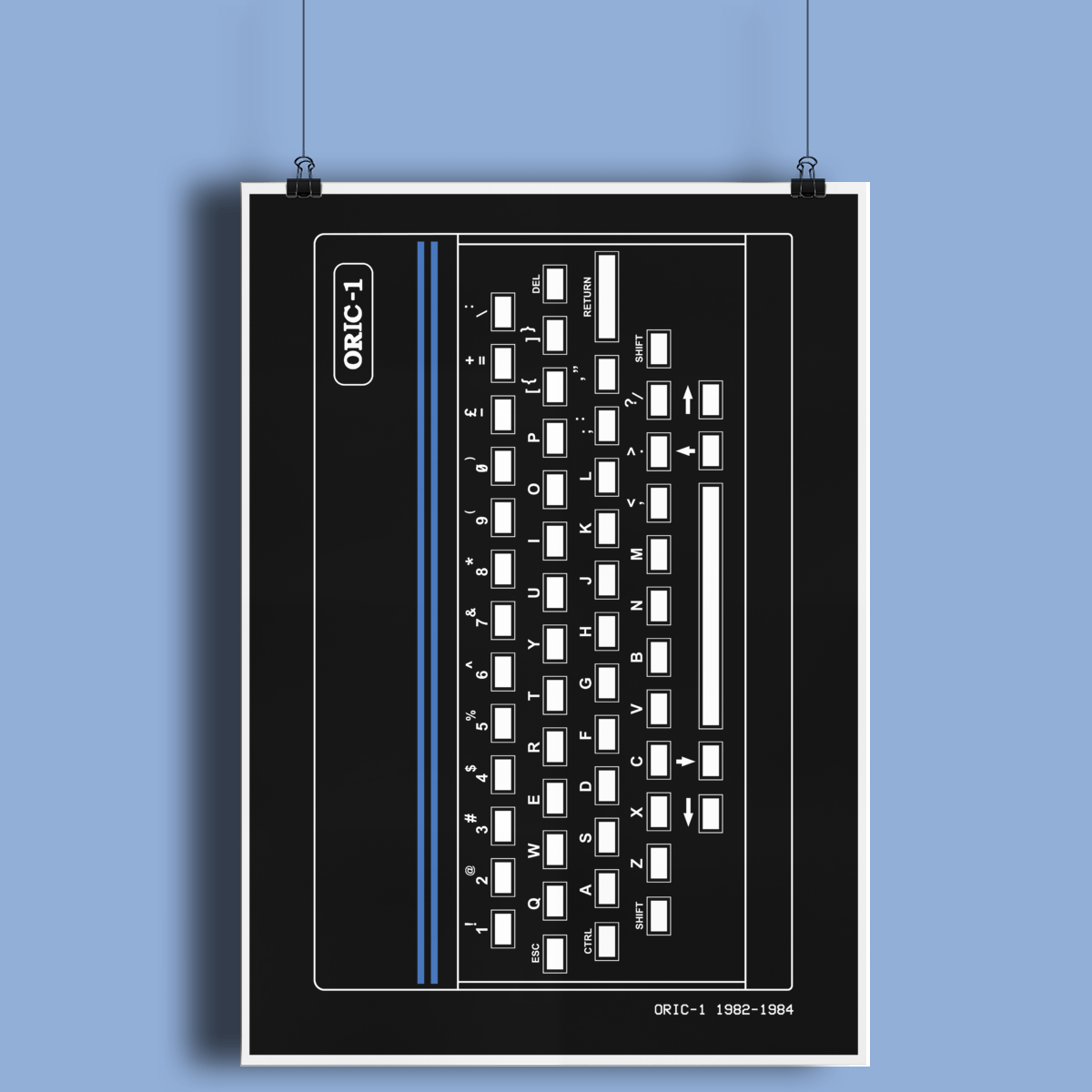 Oric-1 - Fine Art Print A3 - Apparel of Laughs