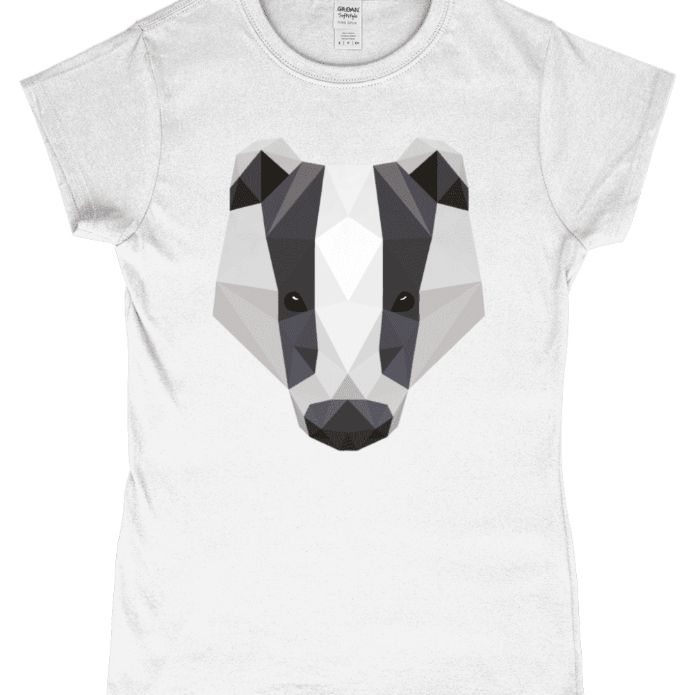 Low Poly Badger - Women's T-Shirt - Apparel of Laughs