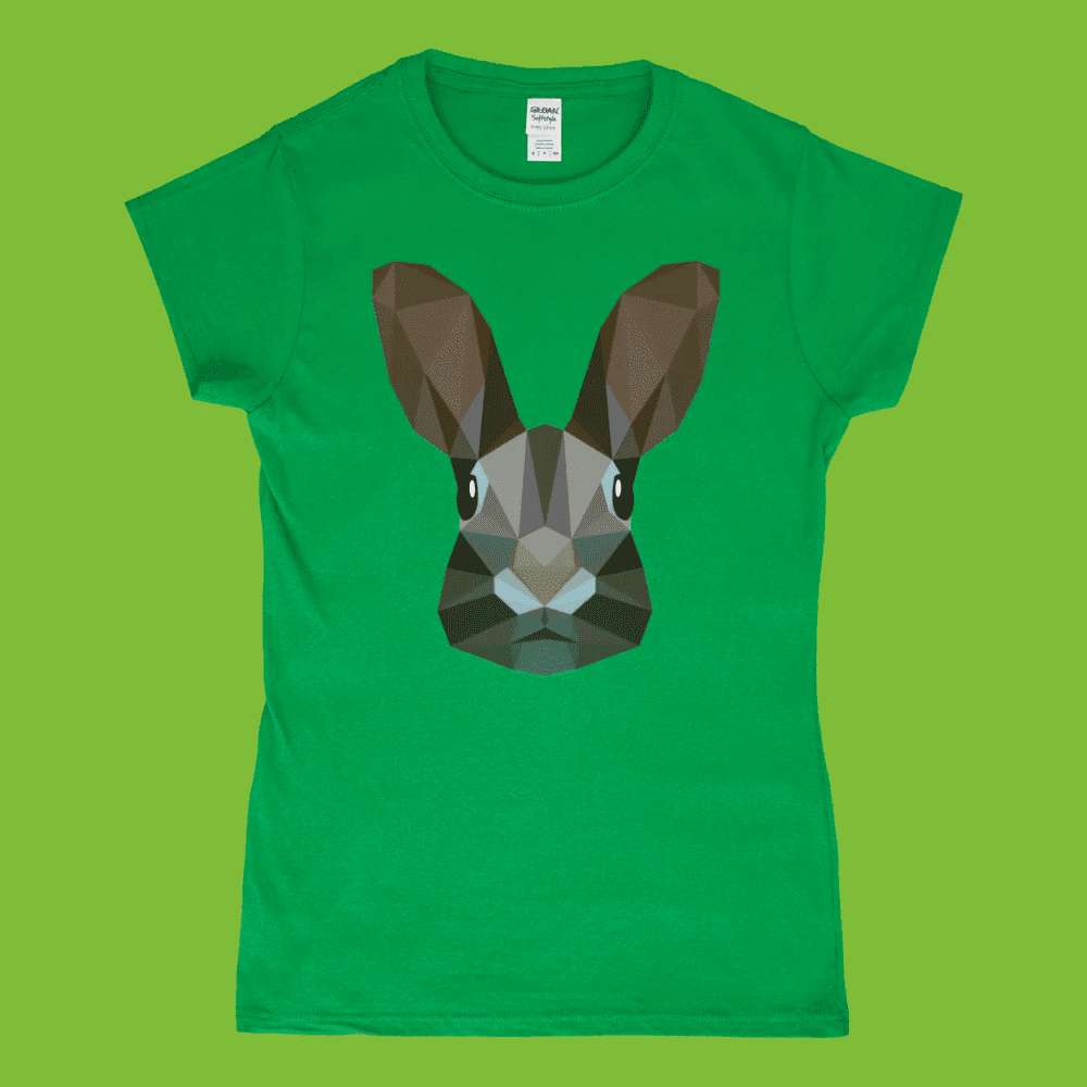 Low Poly Rabbit - Women's T-Shirt - Apparel of Laughs