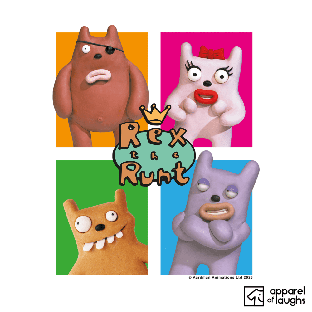 Rex The Runt - Character Squares - T-Shirt - Apparel of Laughs