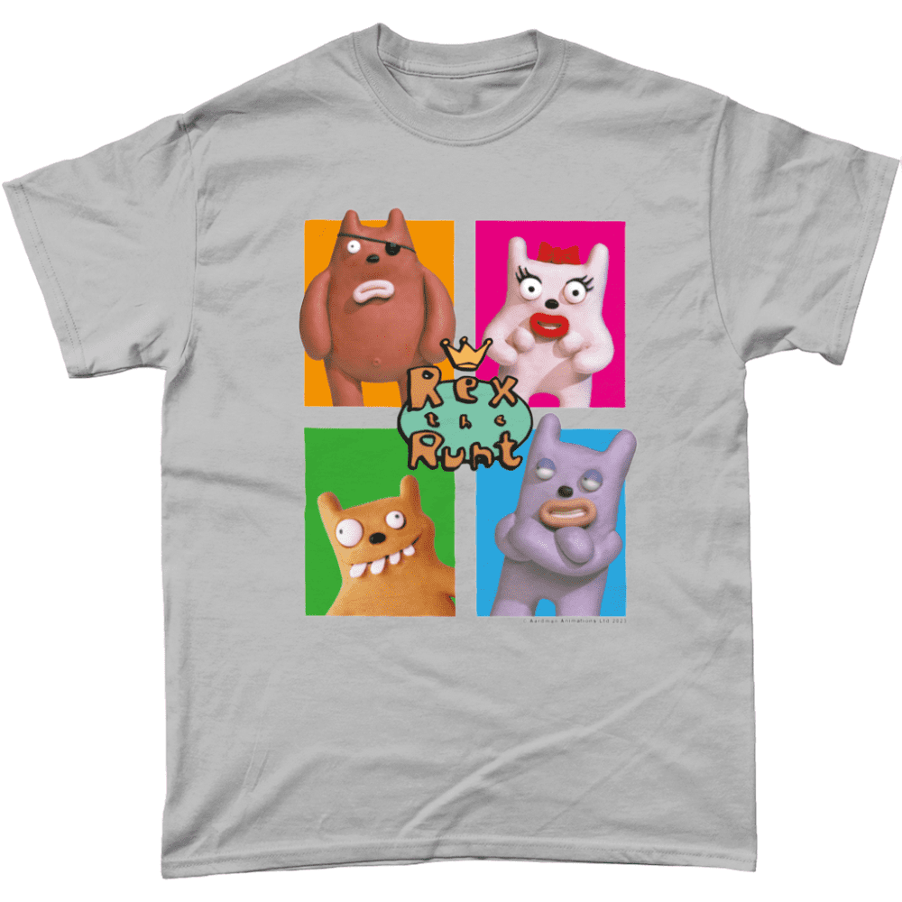Rex The Runt - Character Squares - T-Shirt - Apparel of Laughs