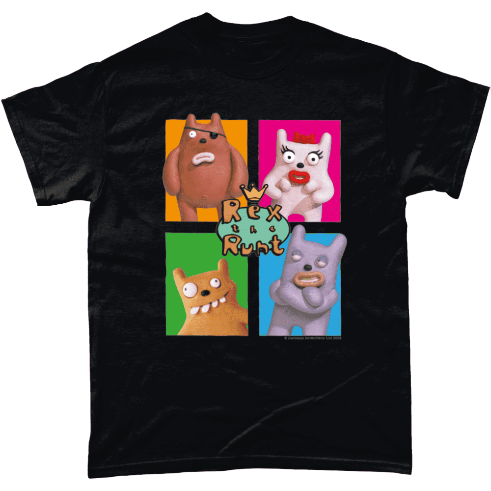 Rex The Runt - Character Squares - T-Shirt - Apparel of Laughs