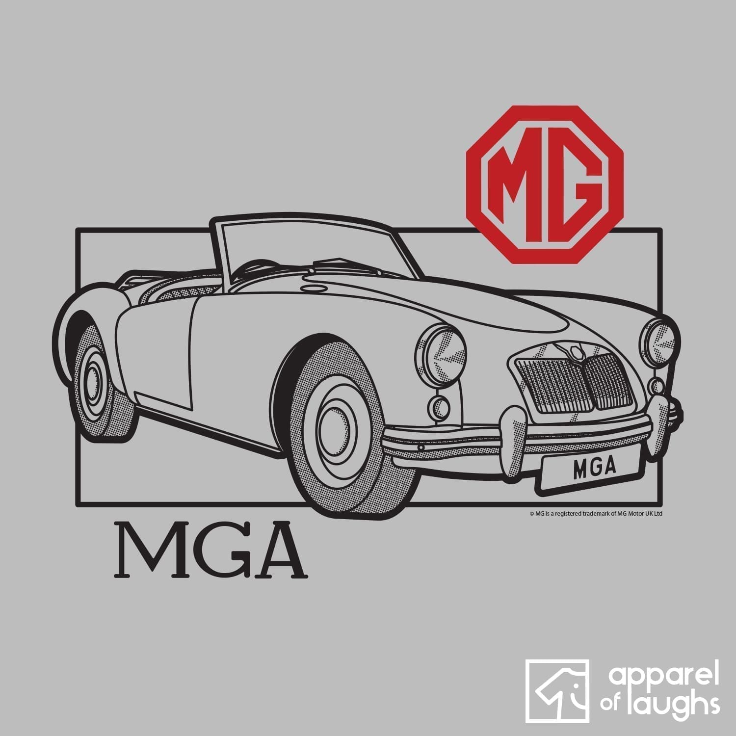 MG MGA - British Motoring Heritage - T-Shirt - Apparel of Laughs