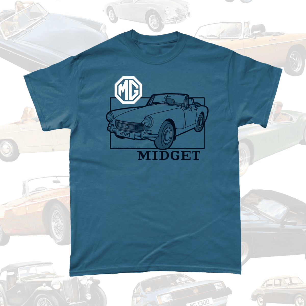 MG Midget - British Motoring Heritage - T-Shirt - Apparel of Laughs