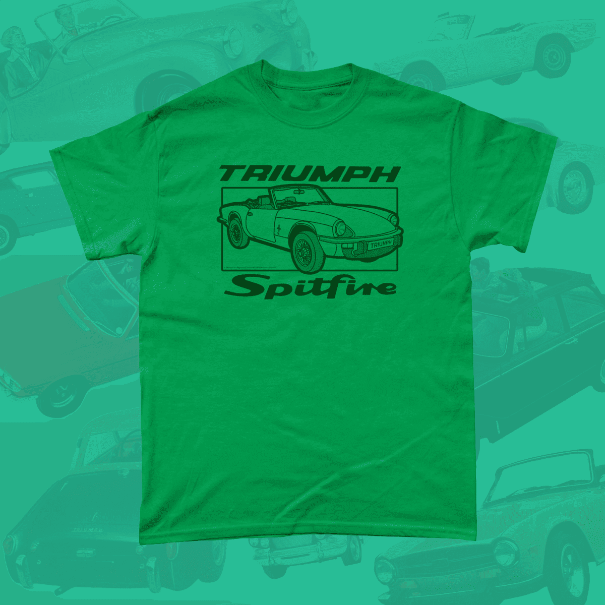 Triumph Spitfire - British Motoring Heritage - T-Shirt - Apparel of Laughs
