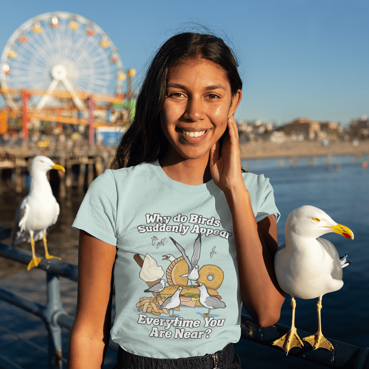 Why Do Birds Suddenly Appear? - Women's T-Shirt - Apparel of Laughs